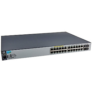 HP J9773A E 2530-24G-PoE+ Switch - Switch - Managed - 24 x 10/100/1000 (PoE+) + 4 x Gigabit SFP - Desktop, Rack-mountable, Wall-mountable - PoE+