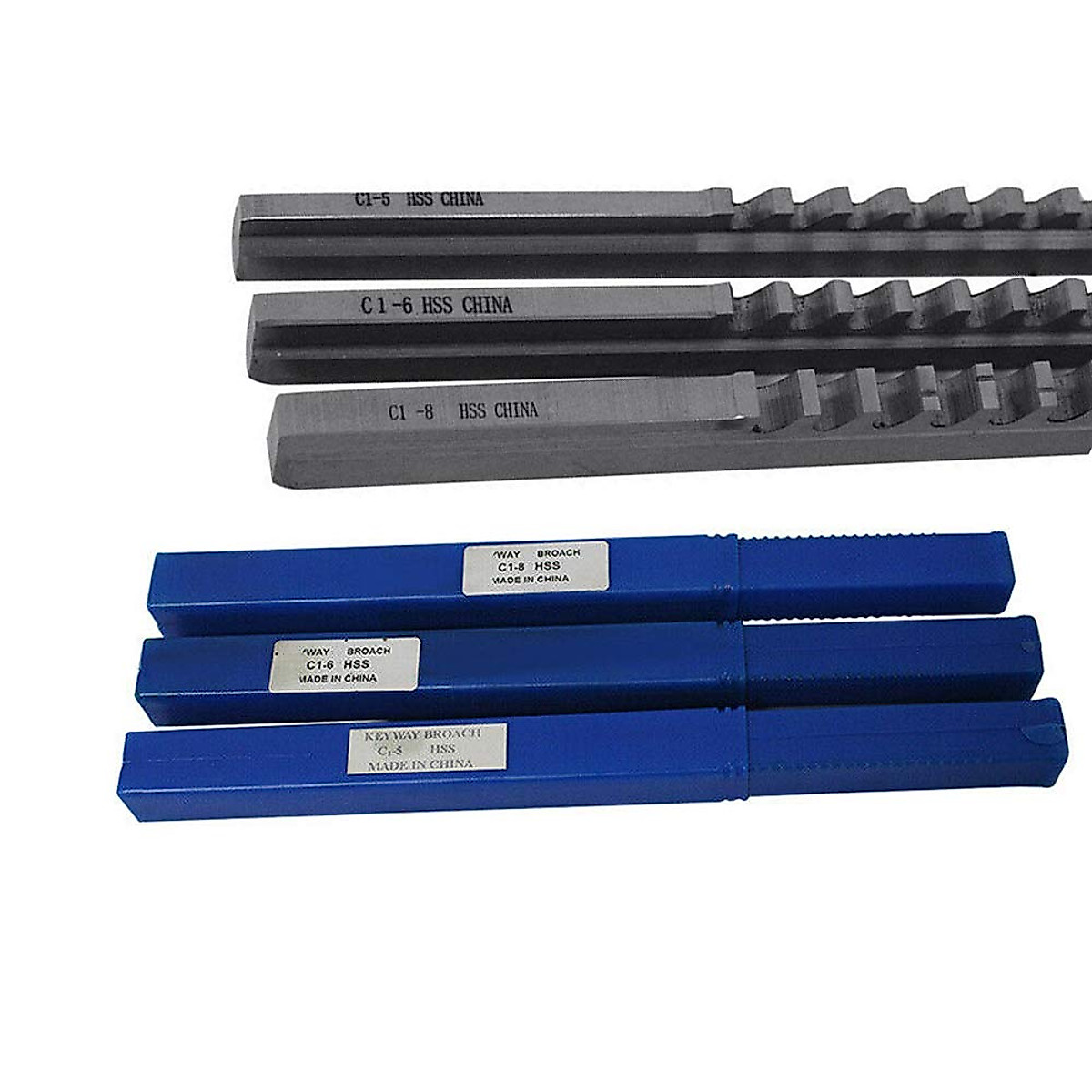 Keyway Broach 1pcs C1-6mm Metric Sized High Speed Steel for CNC Cutting Machine Tool