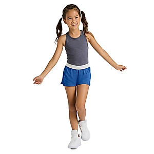 Soffe Girls' Authentic Cheer Short, Royal, Large (3-Pack)
