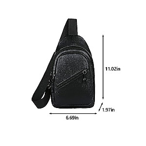 Sling Bags, Strap Bag Crossbody Backpack, Hiking Backpack Multipurpose Crossbody Chest Bag, Leather Bag for Men