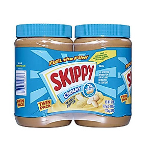 SKIPPY Creamy Peanut Butter, 40 Ounce Twin Pack,2.5 Pound (Pack of 2)