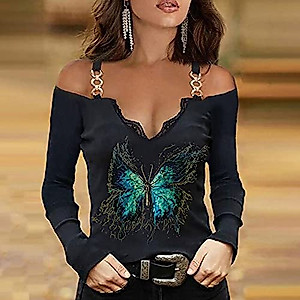 Womens Dressy Blouses Tops, Casual Long Sleeve Loose Fit Button Down Shirts Long Sleeve Shirts for Women Trendy Dressy Casual Blue