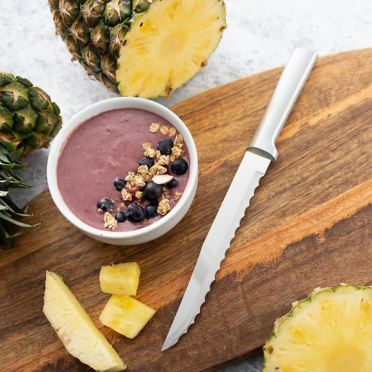 Rada Cutlery Serrated Slicing Knife – Stainless Steel Blade With Aluminum Handle Made in the USA