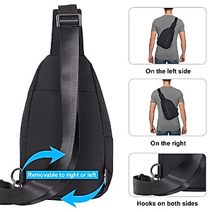 Sling Crossbody Bag Travel Anti Theft Safe Bag for Men Women Waterproof