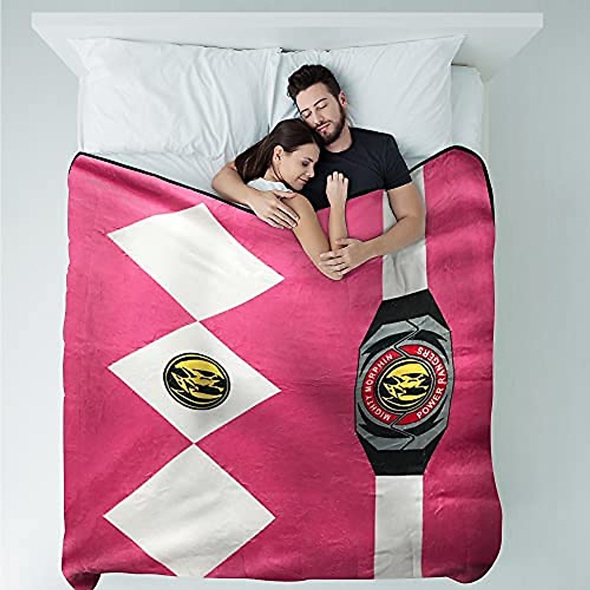 Power Rangers Pink Ranger Fleece Soft Throw Blanket