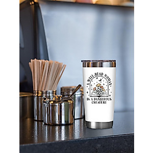 NewEleven Christmas Gifts For Book Lovers - Book Lovers Gifts For Women - Bookish Gifts For Readers, Librarians, Bookaholics, Bookworms - Birthday Gifts For Women, Her, Best Friend – 20 Oz Tumbler