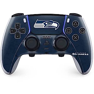 Skinit Gaming Decal Skin Compatible with PS5 DualSense Edge Pro Controller - Officially Licensed NFL Seattle Seahawks Distressed Design