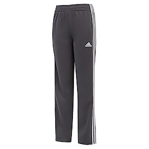 adidas Boys' Active Sports Athletic Tricot Jogger Pant, Iconic Grey Five, Small (8/10)