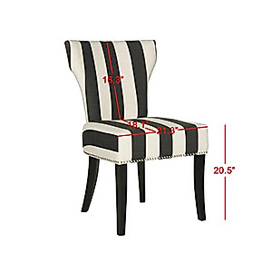 Safavieh Mercer Collection Carter Black/White Polyester Dining Chair