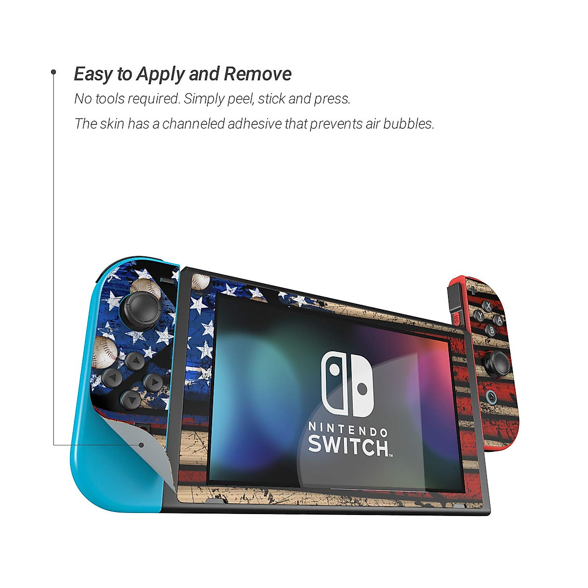 Old Glory - Decal Sticker Wrap - Compatible with Nintendo Switch