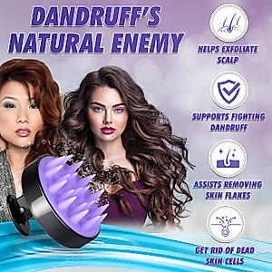 BELLISSO Scalp Massager and Wet Shampoo Brush and Biotin Shampoo and Conditioner Set