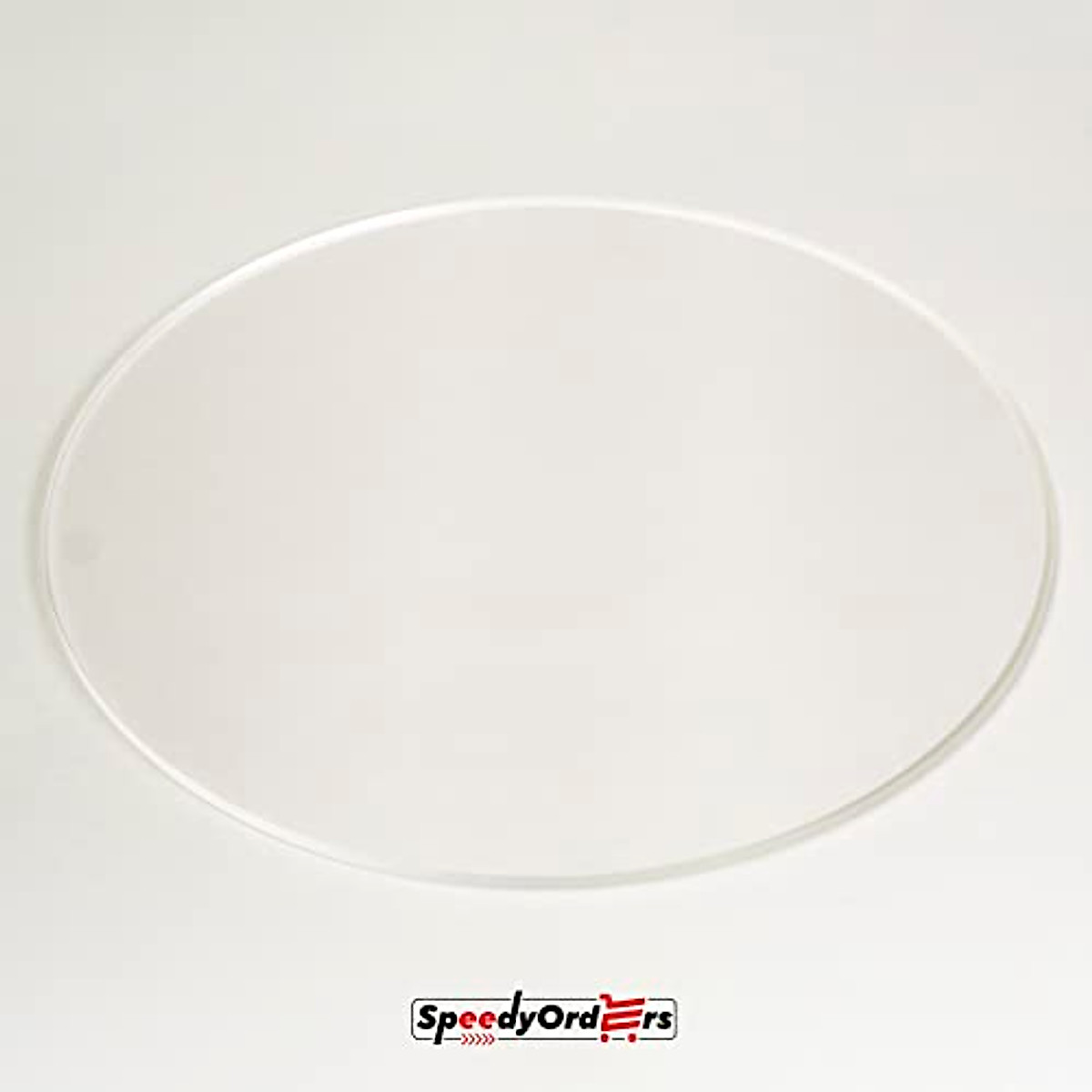 SPEEDYORDERS 1/4" Plexiglass Sheet, 12 Inch Diameter Clear Acrylic Lucite Circle, Round Cake Disc, Disk Table Top, Backdrop Made in USA