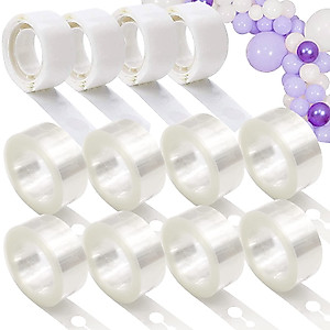 Aubeco Balloon Arch Strip Kit, Decorating Strip Kit for Arch Garland, 131.2 Feet Balloon Tape Strips with 400 Balloon Glue Point Dots Stickers for Party Wedding Birthday Baby Shower (Upgraded Version)