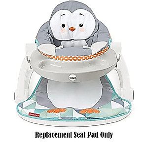 Replacement Seat for Sit-Me-Up Floor Seat ~ GKH31 ~ Fisher-Price Baby Seat with Tray ~ Replacement Pad ~ Penguin Theme