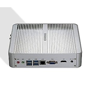 KINGDEL Mini Desktop Computer, Fanless, i5 8th Gen. 4 Cores CPU, 16GB DDR4 RAM, 500GB NVMe SSD, 4K: 4096x2304, HD Port, LAN, VGA, 4xUSB 3.0