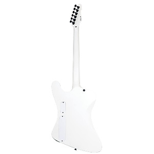 ESP 6 String LTD Phoenix Arctic Metal Electric Guitar, Snow White Satin, Right, (LPHOENIXARMSWS)