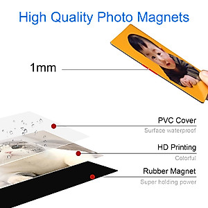 LEECUM Custom Fridge Magnet 4PCS Print Any of Your Design Home Decoration Photo Refrigerator Magnets Office and Kitchen - Locker Magnets (Different)