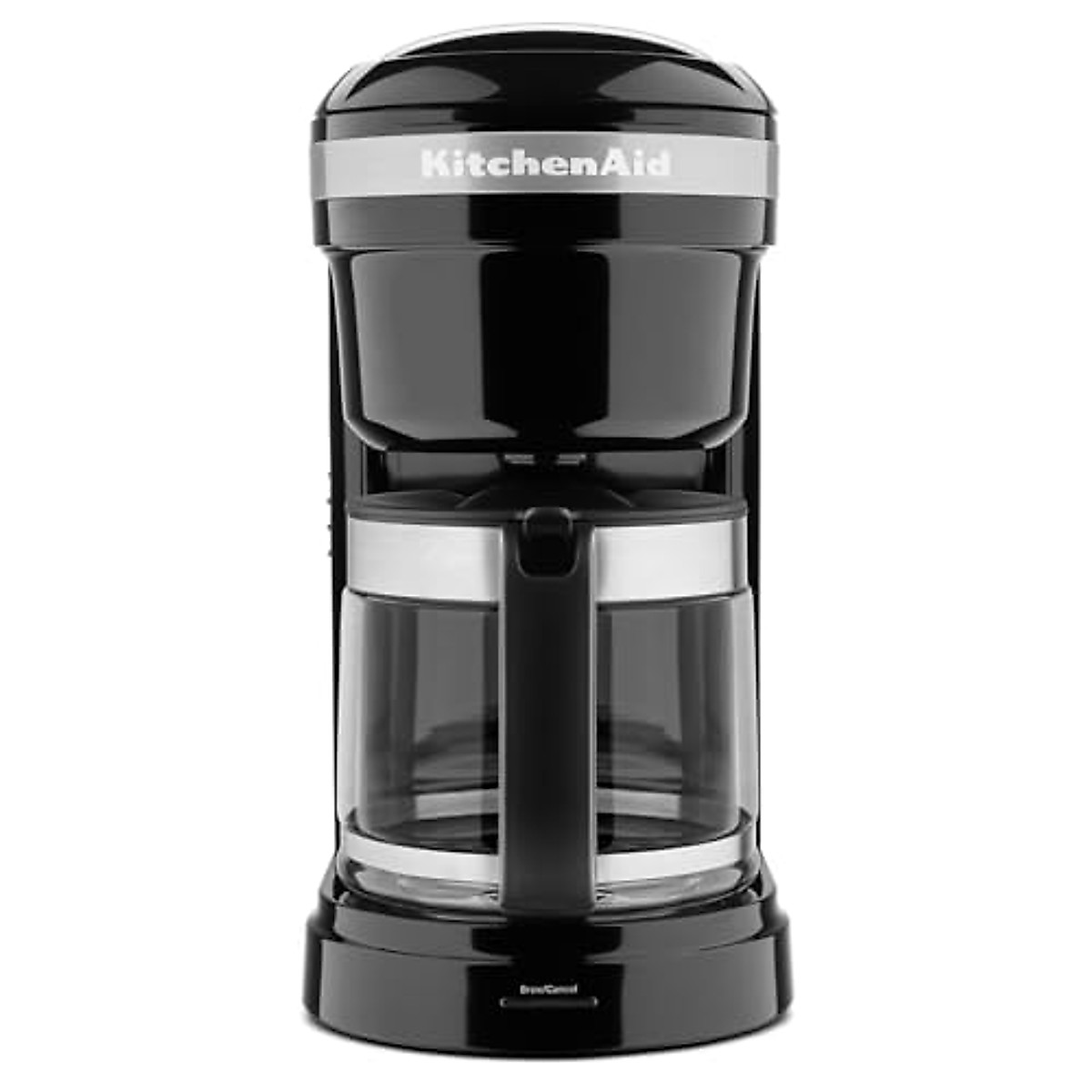 KitchenAid KCM1208OB Drip Spiral Showerhead Coffee Maker, 12 Cup, 7.17"D x 13.4"W x 14.34"H, Onyx Black