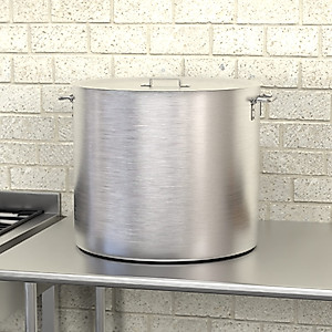 Krollen Industrial 80 Qt. Heavy Weight Aluminum Stock Pot with Lid