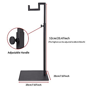 Polmart Countertop Adjustable Handbag Display Stand, Black
