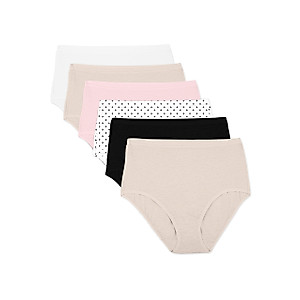 Fruit of the Loom Women's Premium Underwear Breathable, Ultra Soft-Brief-Basic Assorted, 8