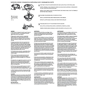 Pyramex Safety HPR441 4-Point Replacement Suspension for All Ridgeline Hard Hats,Black