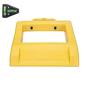 Homeon Wheels Pallet Truck Chock Heavy Duty Pallet Jack Stopper 14.2" Length x 11.6" Width x 2" Height Yellow (1 Pack) One T Level