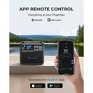 BLUETTI Portable Power Station AC200MAX and 2 B230 External Battery Modules, Expand to 6144Wh LiFePO4 Battery Backup w/ 4 2200W AC Outlets, Solar Generator for Home Backup, Blackout, RV Trip