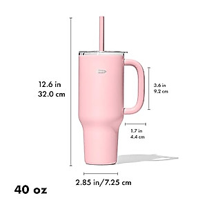 OXO Strive XL Tumbler with Handle – 40 oz. – Rose Quartz