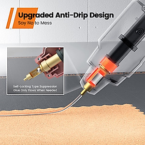 GoGonova Glue Gun Zuel, 20s Fast Preheating Anti-drip Cordless Glue Gun, 2Ah USB-C Rechargeable Hot Glue Gun Kit with 25 Pcs Mini Glue Sticks, Smart Power-Off, Pink