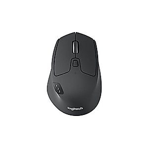 Logitech M720 Triathlon Bluetooth Wireless Optical Mouse with Unifying Receiver (Renewed)