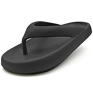 KIJUKI Flip Flops for Women Men Pillow Soft Slides Sandals Cushion Beach Flip Flops EVA Comfy Bath Spa Walking Sandals
