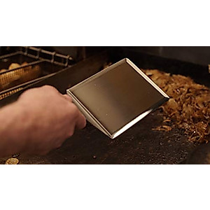 Winco TN56 Offset Turner, stainless steel & wood