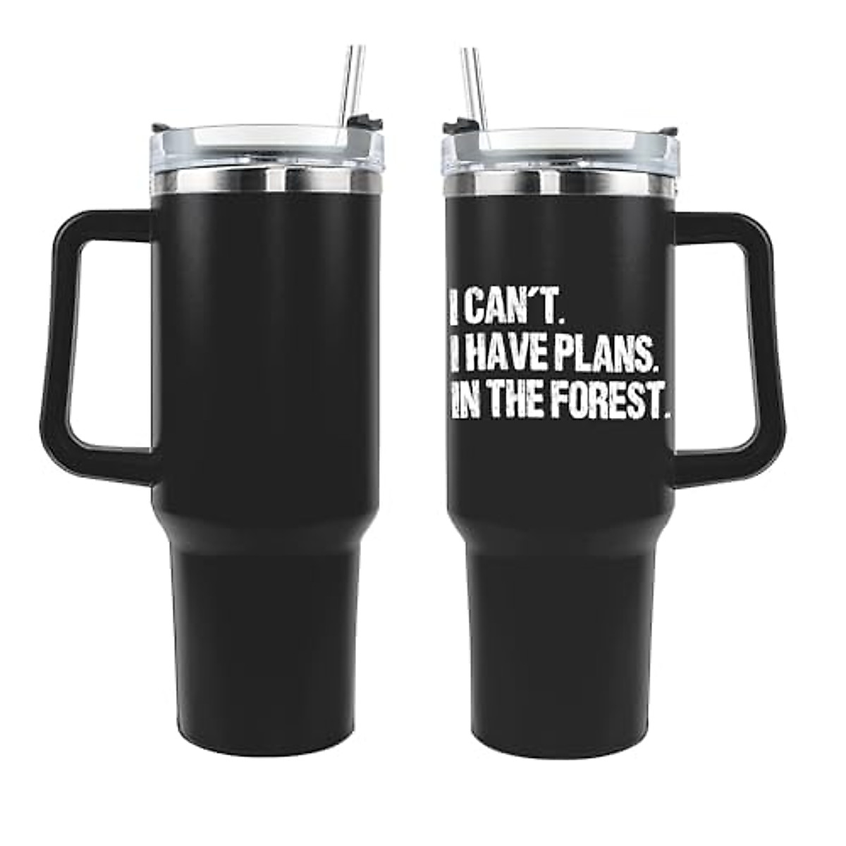 I Can't I Have Plans In A Tree Stand Deer Hunting Joke Tumblers Insulated For Dad