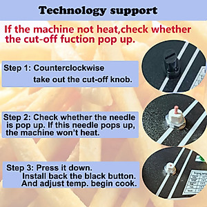 Electric Deep Fryer 6 Liter Stainless Steel French Fries Fryer Pan Economic Type Home Use Party use or Small Commercial Use Counter Top 6QT 110V 120-460°F Chicken Fryer