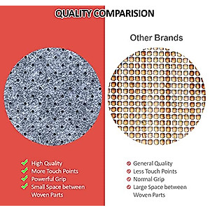 Home Must Haves Rug Pad with Non-Slip Grip, 6x9, Gray