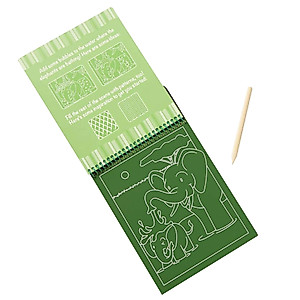 Melissa & Doug Safari Color-Reveal Scratch Art Pad