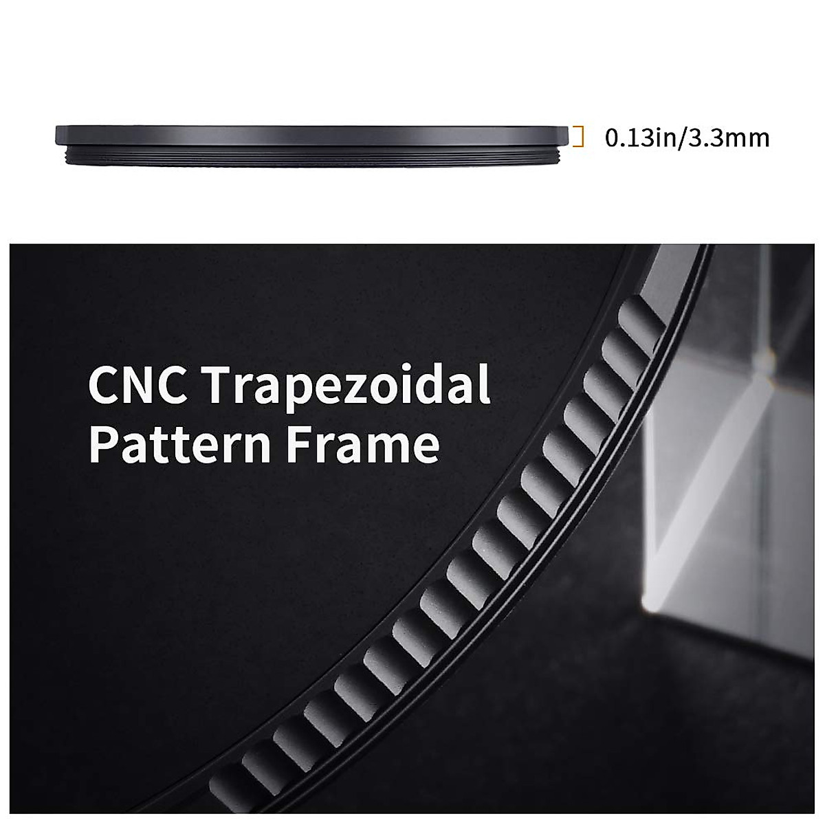 K&F Concept 82mm Diffusion 1/8 Black Multi-Coated Waterproof Scratch-Resistant Lens Filter for Vlog/Portrait Photography