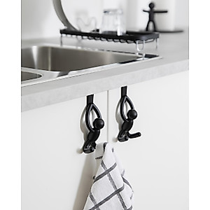 Umbra Buddy Space-Saving Over The Cabinet Storage Hooks, Kitchen and Bathroom Organizer