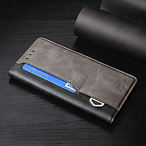 Oujietong Case for Unimax UMX U693CL Case (NO FIT U696CL) Silicone TPU + Flip Cover Stand Shell Black