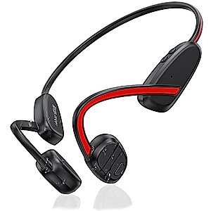 DOVIICO Bone Conduction Headphones Bluetooth-Open Ear Headphones Waterproof 12 Hours Battery Life Wireless Earphones Earbuds with Microphone Sports Headset for Running, Cycling, Fitness and Hiking
