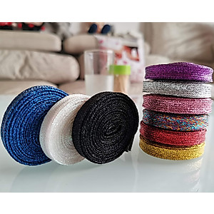 Glitter Shoe Laces (2 Pairs 45") Sparkly Shiny Flat Shoelace for Sneakers Canvas Athletic Girls' Cheerleading Shoes (2 pairs orange)