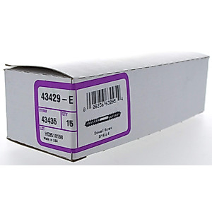 The Hillman Group 43435 5/16-Inch x 4-Inch Dowel Screw, 15-Pack , Zinc