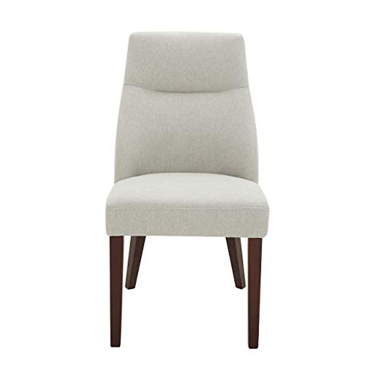 Amazon Brand – Rivet Phinney Contemporary Upholstered Dining Chair, 19.7"W, Wood,Silver