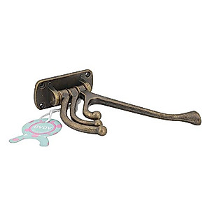 OVOV Rustic Tirple Swivle Hook Zinc Alloy Wall Mounted Coat Hook Multifunctional Foldable Decoration Robe Hook(Antique Bronze)