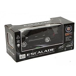 Liberty Imports R/C General Motors Escalade 1:24 Scale Toy Replica Vehicle - Officially Licensed Cadillac Remote Control SUV with 2.4G Full-Function Technology, Working Lights (Black)