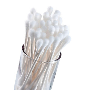 100% Pure Cotton Swabs - 100 Count (w/Container)
