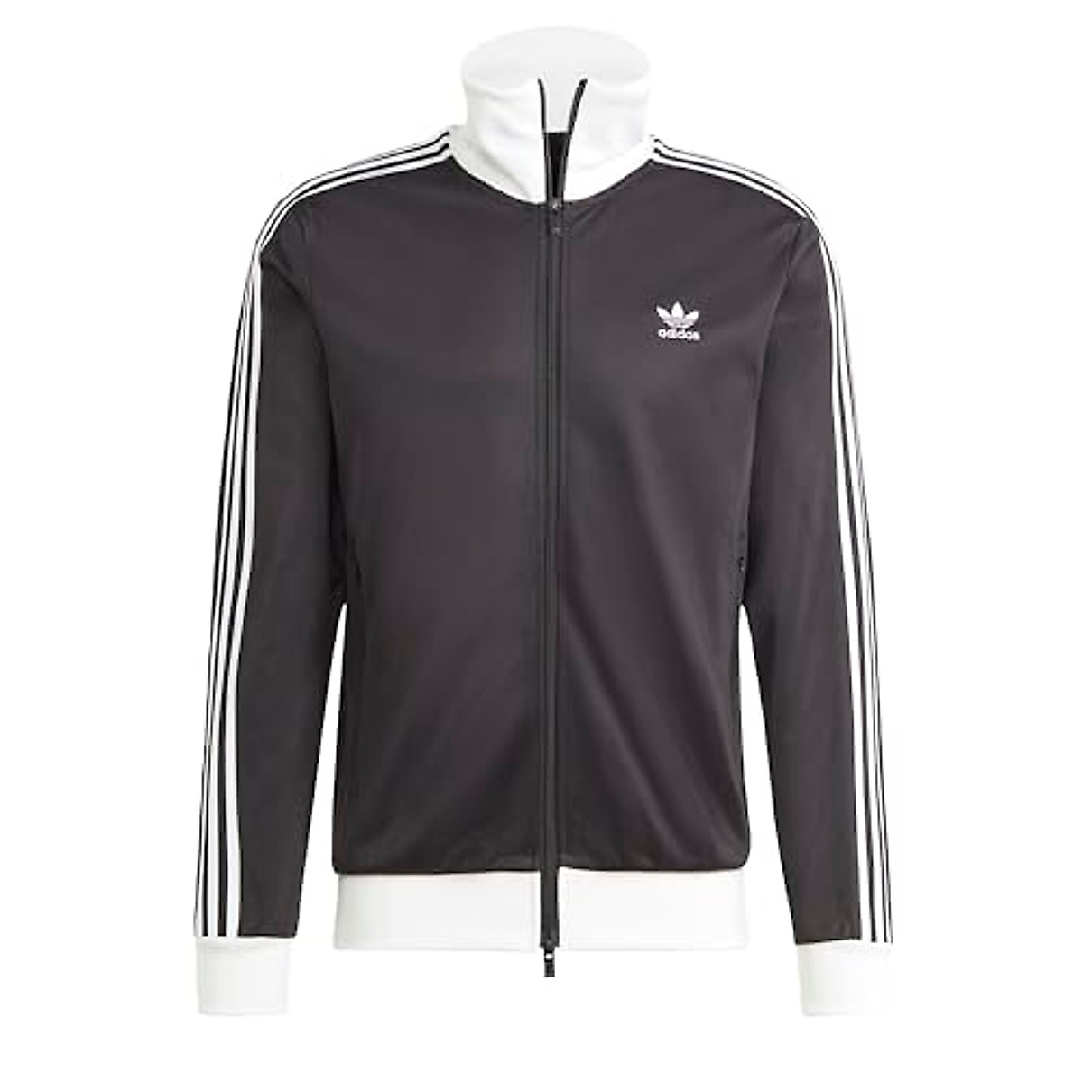 adidas Originals Men's Adicolor Classics Beckenbauer Track Top, Black/White, Large