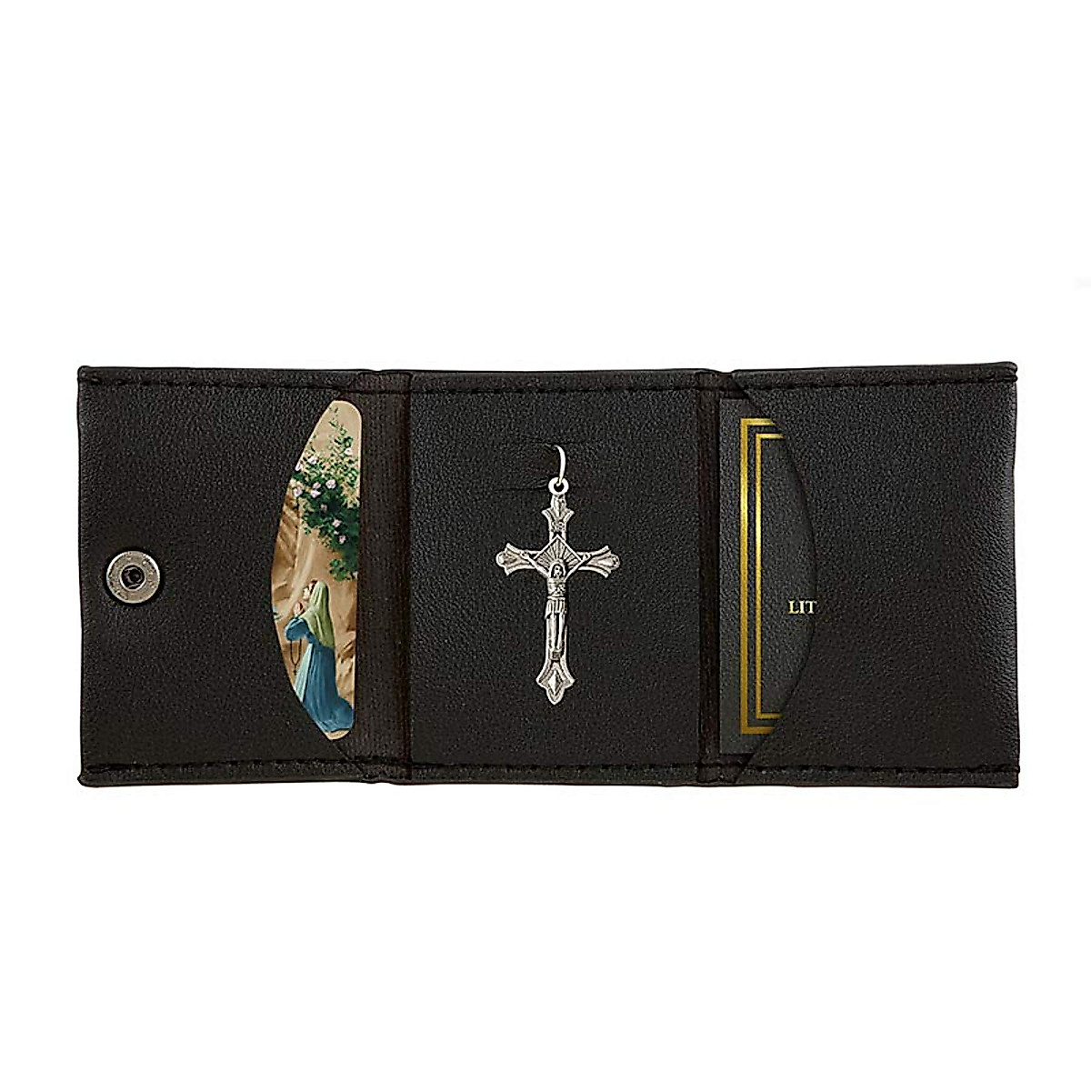 Daily Devotional Wallet with Mini Book of Healing Prayers, Holy Card and Sacred Medal, 2 X 3 Inches