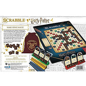 Scrabble World of Harry Potter Board Game | Official Scrabble Game Featuring Wizarding World Twist | Custom Harry Potter Game of Scrabble | Scrabble Tiles & Scrabble Board | Scrabble Word Game